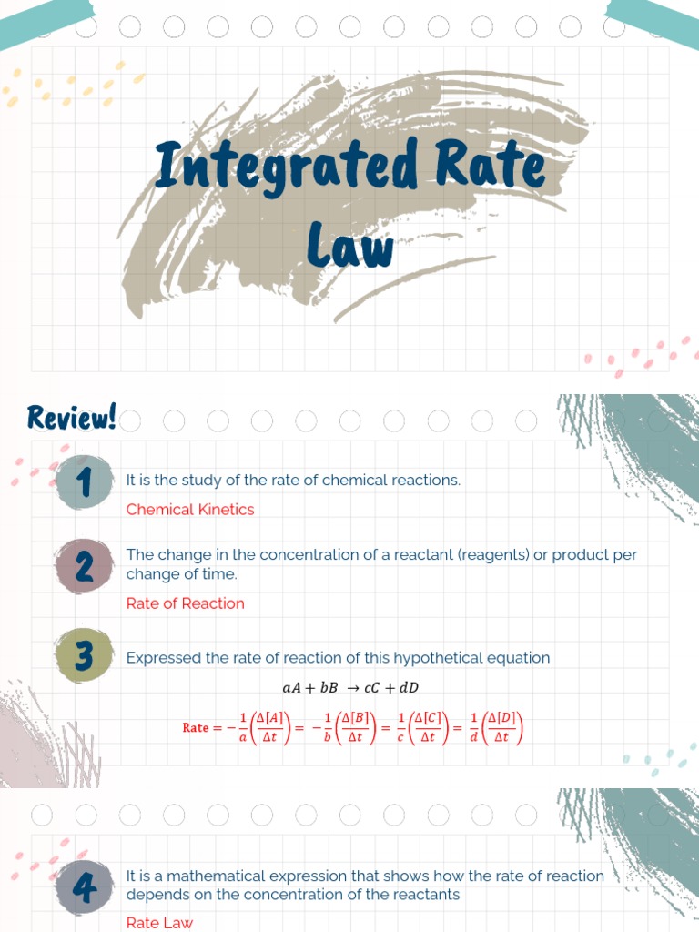 Integrated Rate Law | Download Free PDF | Reaction Rate | Reaction Rate Constant