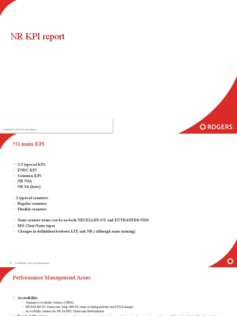 NR KPI Workshop | PDF | Service Industries | Network Architecture