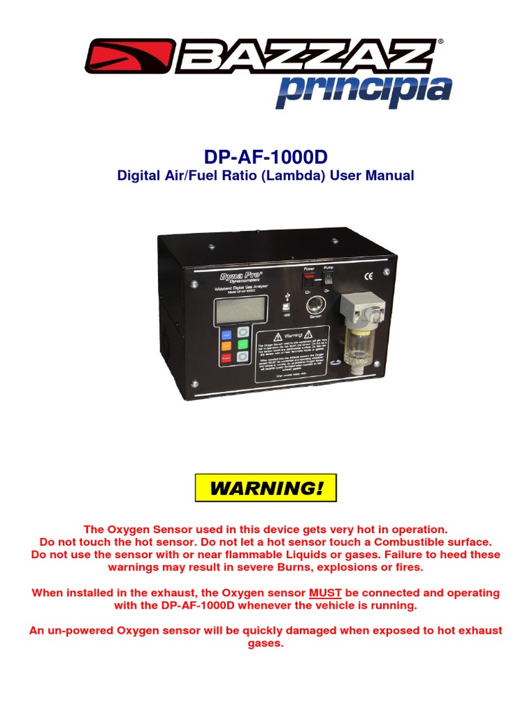 Air Fuel Manual | PDF | Gasoline | Exhaust Gas