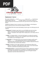 Expatriate Contract of Employment Template | PDF | Contractual Term ...