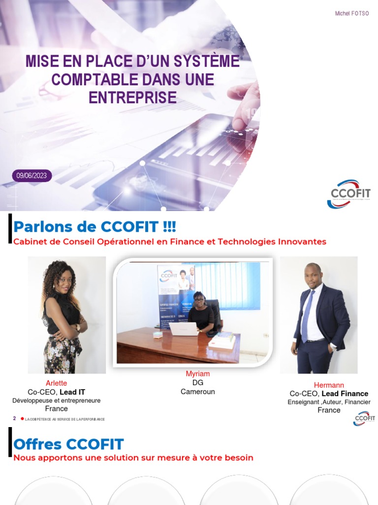 Mise en place d'un système comptable | PDF | Comptabilité | Business