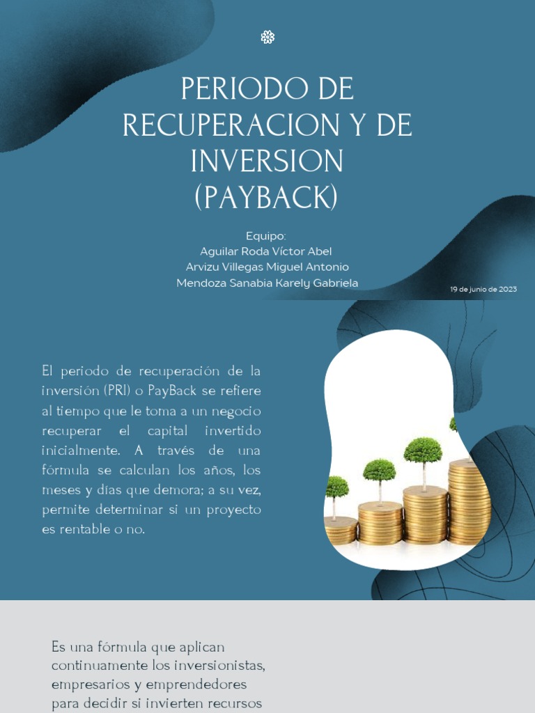 PayBack | PDF | Contabilidad | Economias