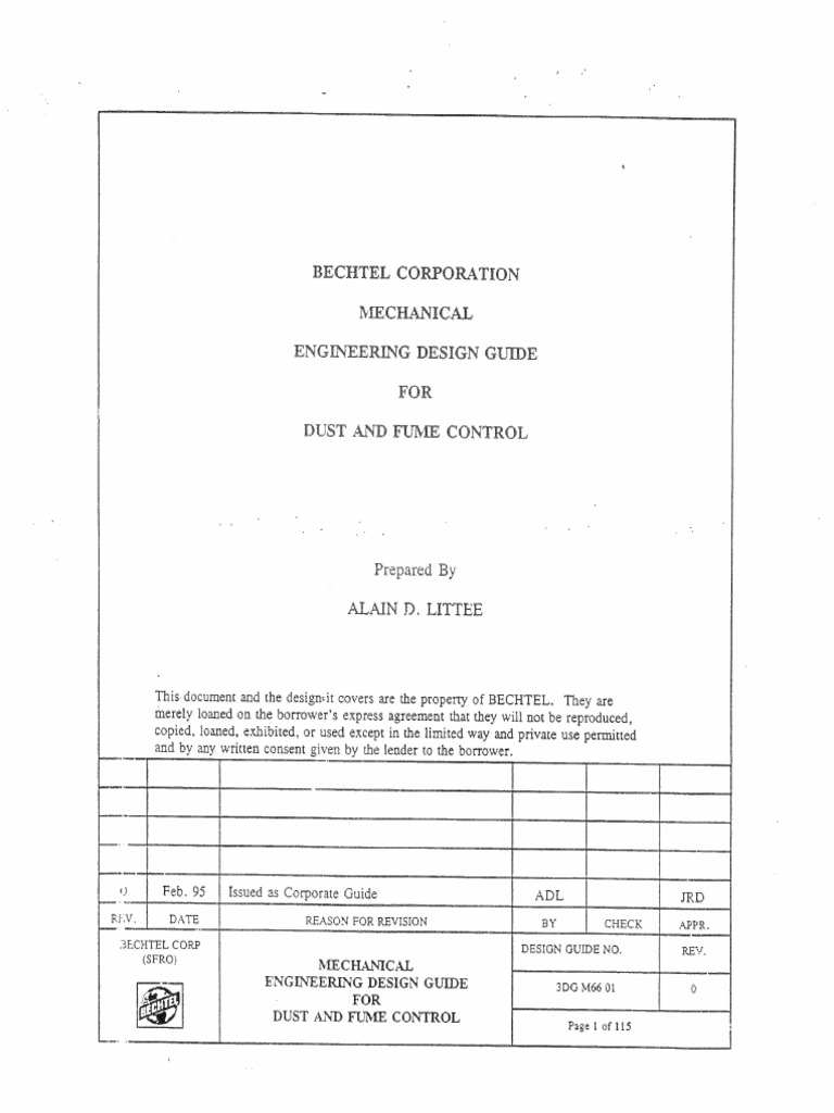 Ductos Polvos - Bechtel | PDF