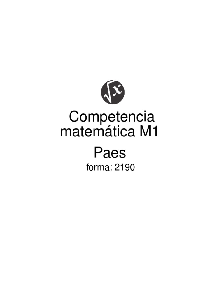 Ensayo Competencia Matemática | PDF | Matemáticas | Matemática Elemental