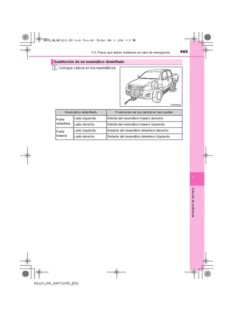 Extracted Pages From Manual Del Propietario Toyota Hilux | PDF ...
