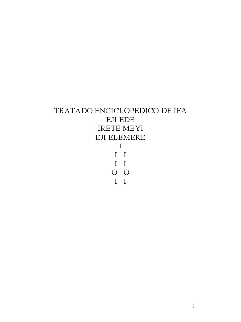14 - Tratado Enciclopedico de Ifa Irete Meyi | PDF | Religiones ...