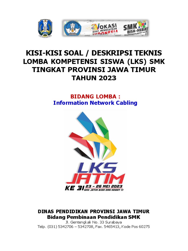 Kisi-Kisi INC LKS JATIM 2023-1 | PDF | Komputer
