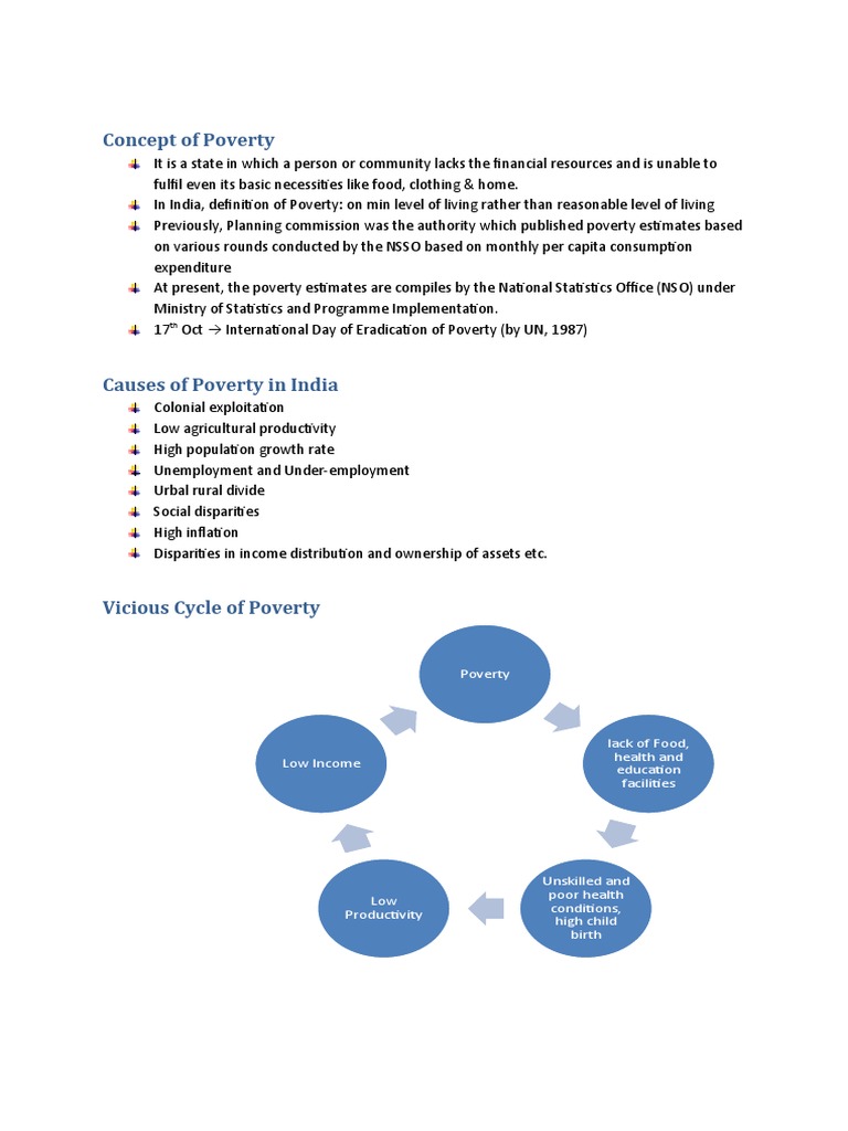 Concept of Poverty | PDF | Poverty | Poverty & Homelessness