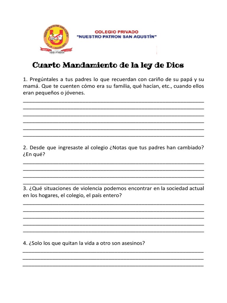 Reflexiones sobre el Cuarto Mandamiento | PDF | Salud y bienestar