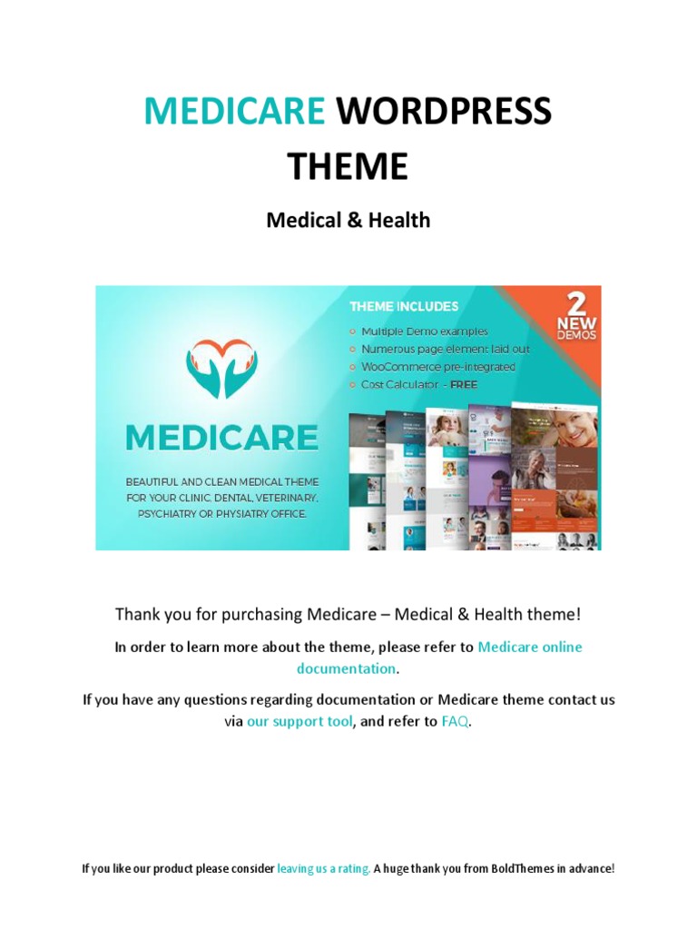 MEDICARE Documentation | PDF
