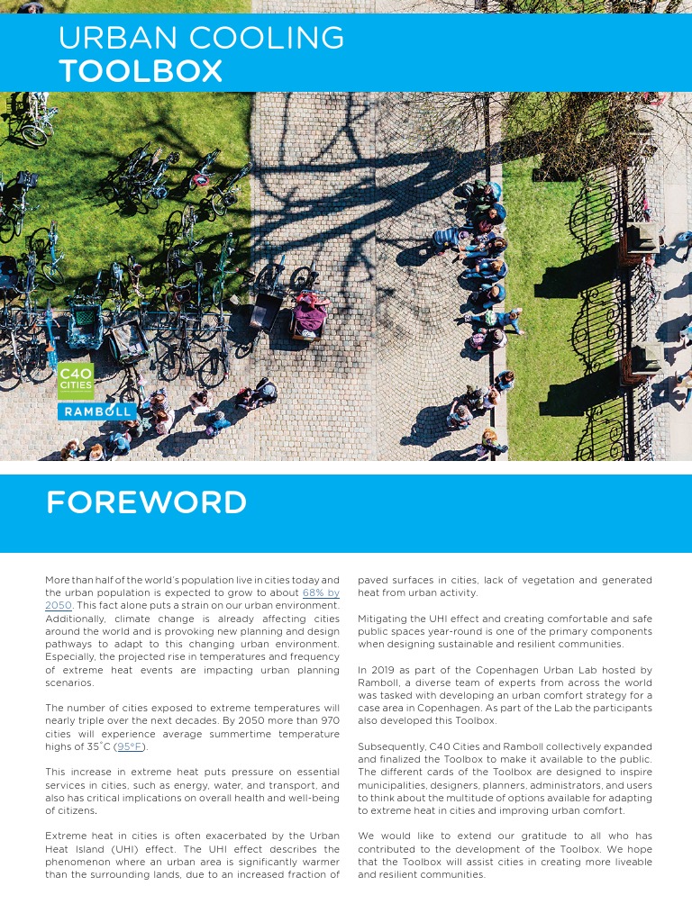 C40 Cities (2021) Urban Cooling Toolbox | PDF | Green Infrastructure | Infrastructure