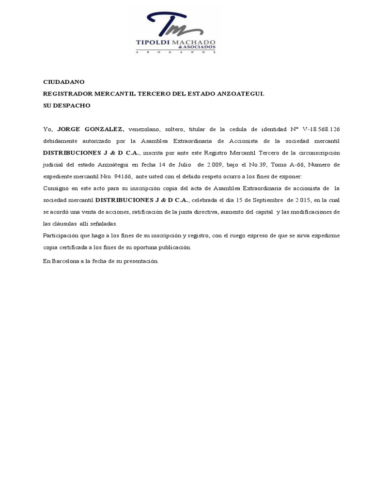 acta venta de acciones MIRIAN | PDF | Compartir (Finanzas) | Pagaré