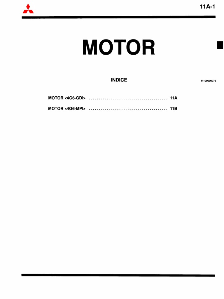 Engine 4G6 Series | PDF