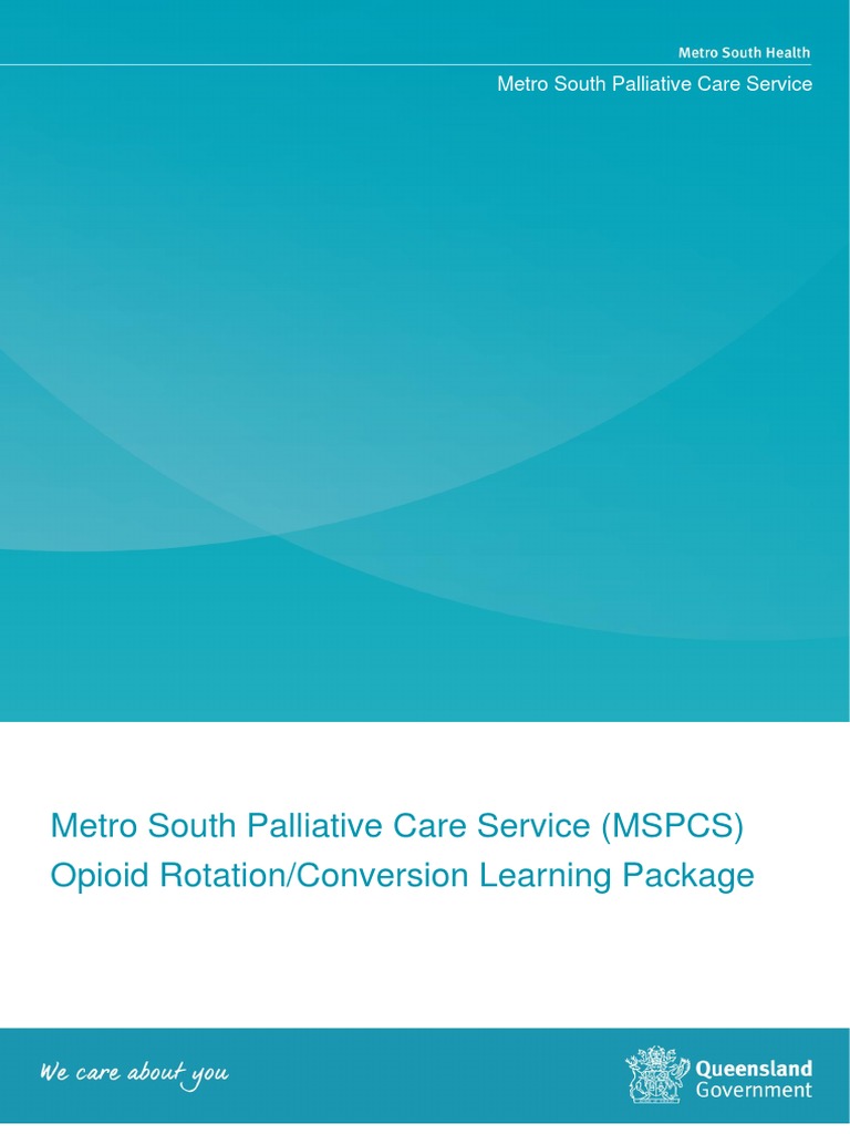 Opioid Rotation Conversion Learning Package | PDF | Morphine | Oxycodone