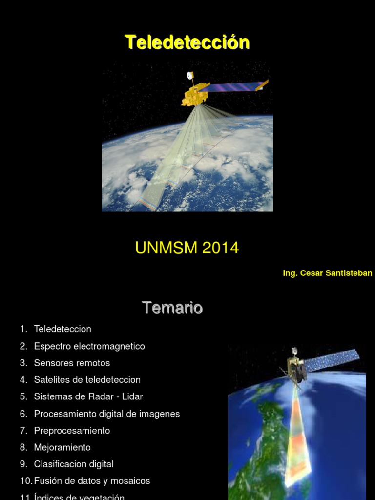 Teledeteccion Intermedio-Teledeteccion | PDF | Sensores remotos ...