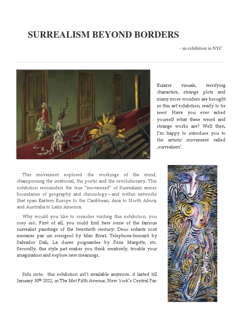 Surrealism Beyond Borders | PDF