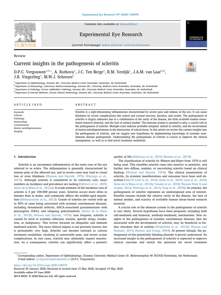 Experimental Eye Research | PDF | Human Leukocyte Antigen | Autoimmunity