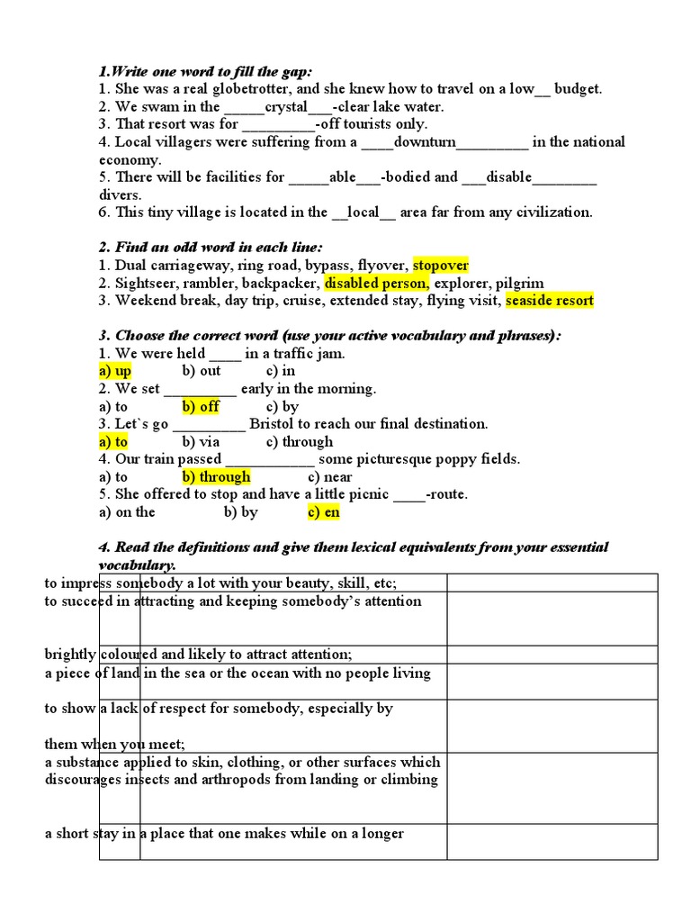 Punblishing Test Unit 6 Going Places Kornilova | PDF | Young Adult ...