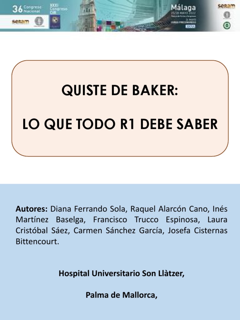 Quiste de Baker | PDF | Rodilla | Medicina CLINICA