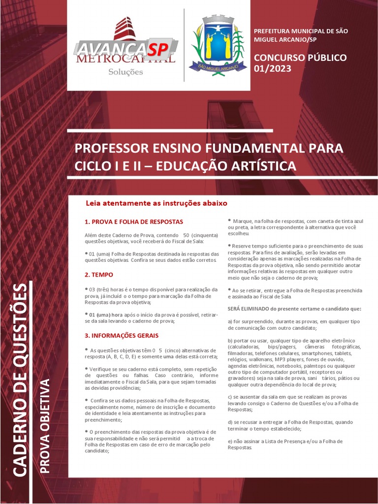 Prova Do Concurso | PDF