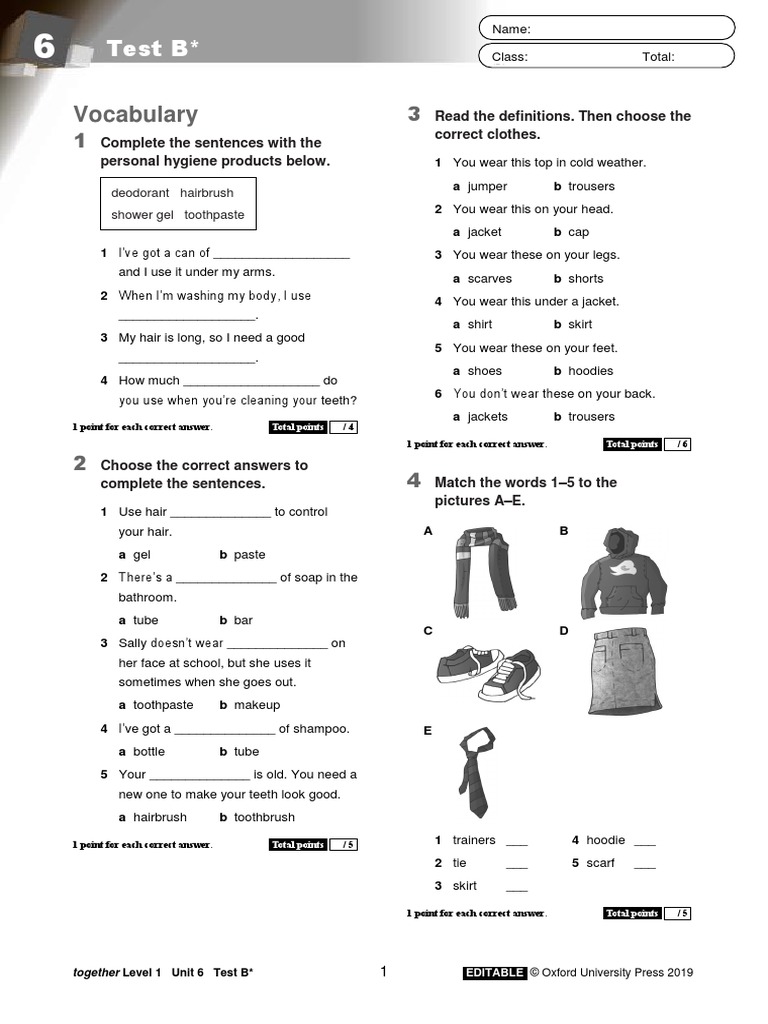 Together Level 1 6B One-Star | PDF | Clothing