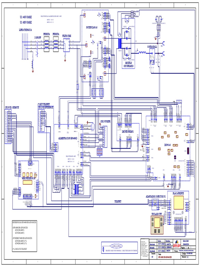 Esquema Eléctrico GPS 4000 DR Advanced | PDF
