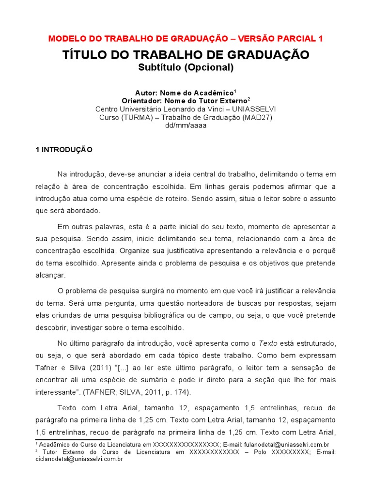 Modelo Paper Parcial - 1 | PDF | Citação