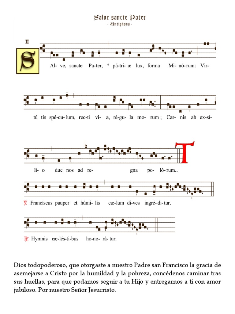 Salve Sancte Pater | PDF