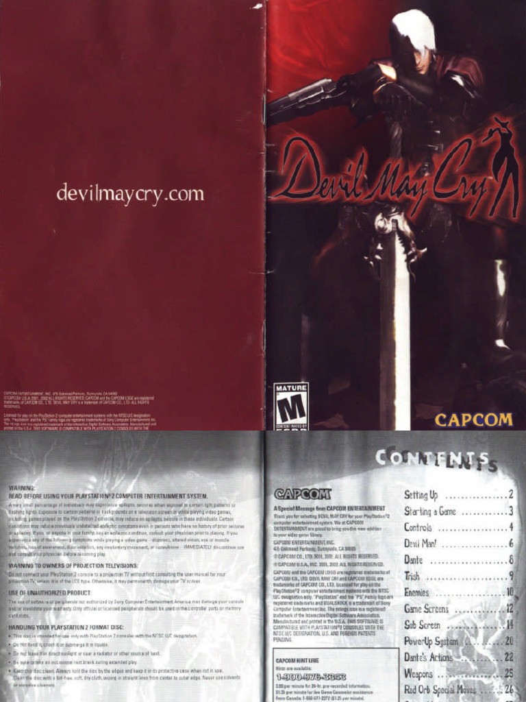 Games PS2 DEVIL MAY CRY User Manual | PDF