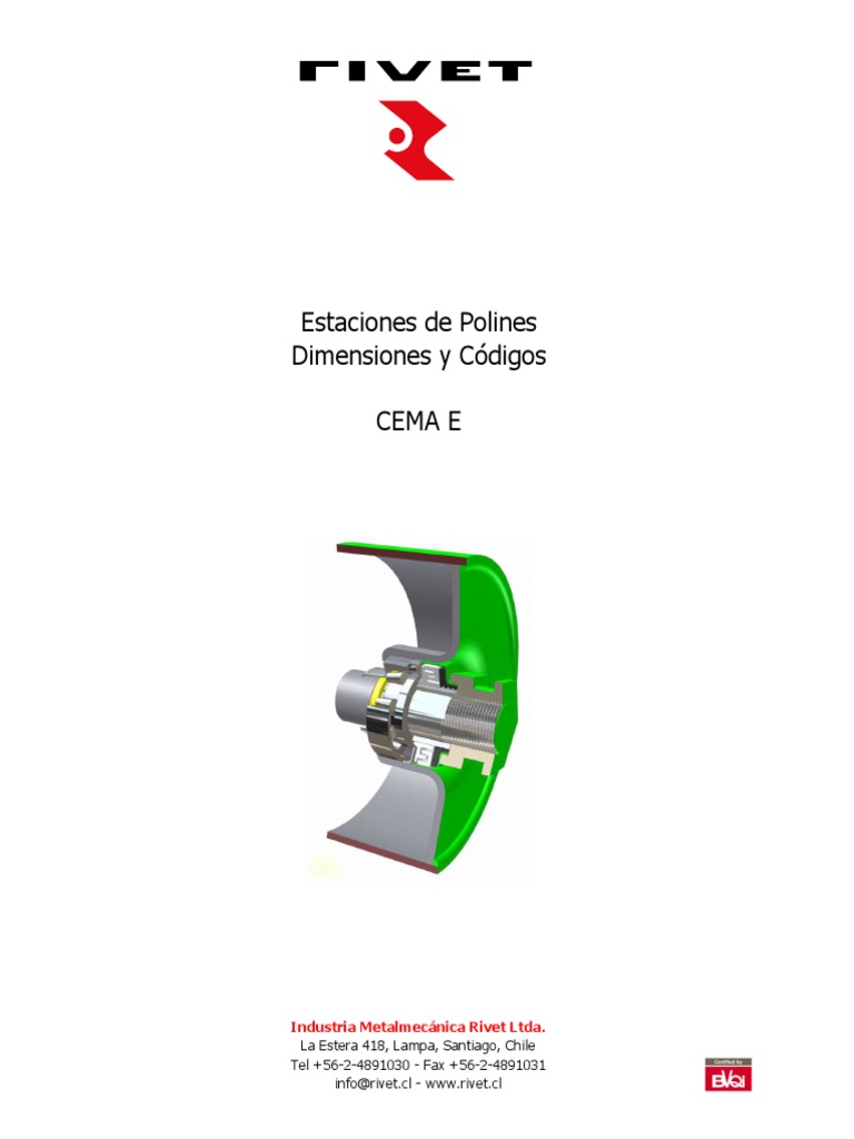 Estaciones de Polines según Norma CEMA | PDF | Bienes manufacturados | Fax