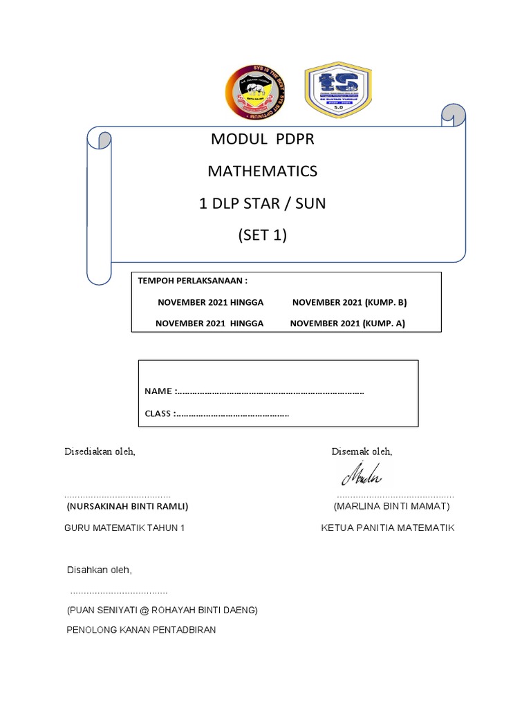 Modul Maths Year 1 | PDF