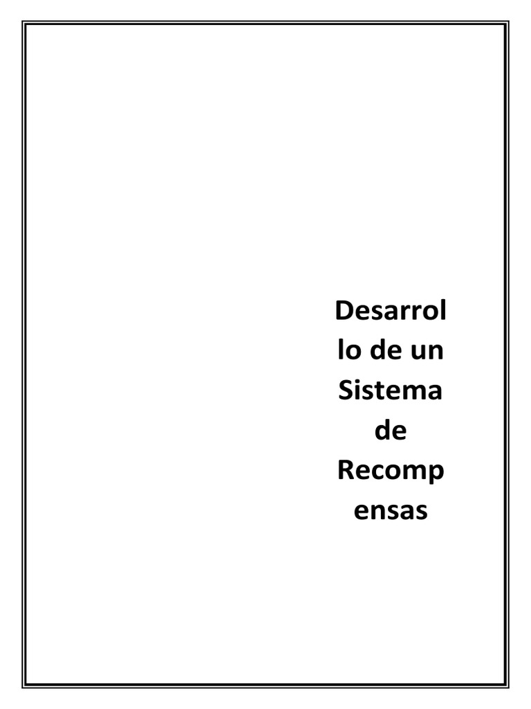 Desarrollo de Sistema de Recompensas | PDF | Gestión de recursos ...