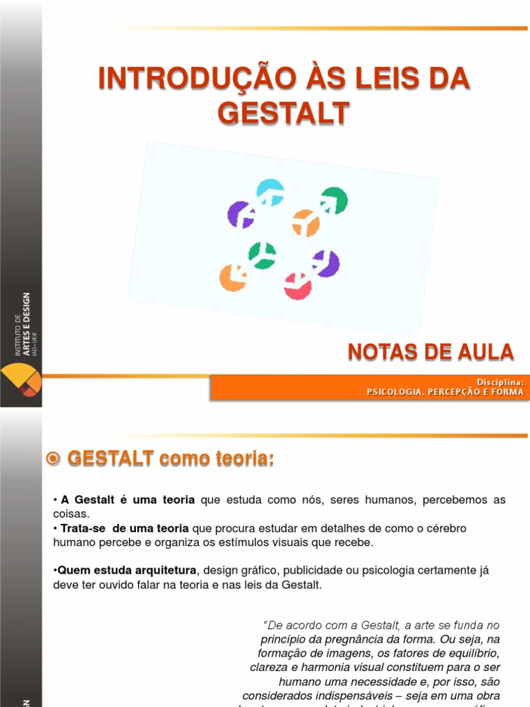 Introdução às Leis da Gestalt | PDF | Percepção | Psicologia