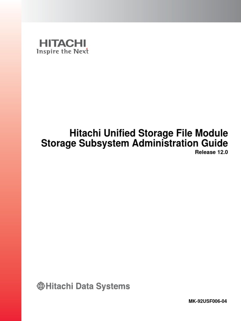 Hus File Module Storage Subsystem Administration Guide | PDF | Computer Data Storage | File System