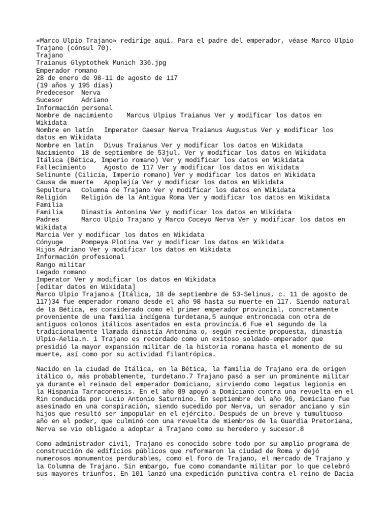 Trajano | PDF | Europa antigua | Roma antigua