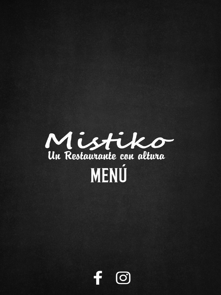 Menú Mistiko 2023 | PDF