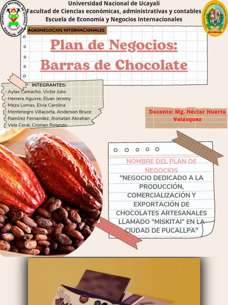 Miskitai: Chocolate Artesanal de Pucallpa | PDF | Marca | Calidad ...