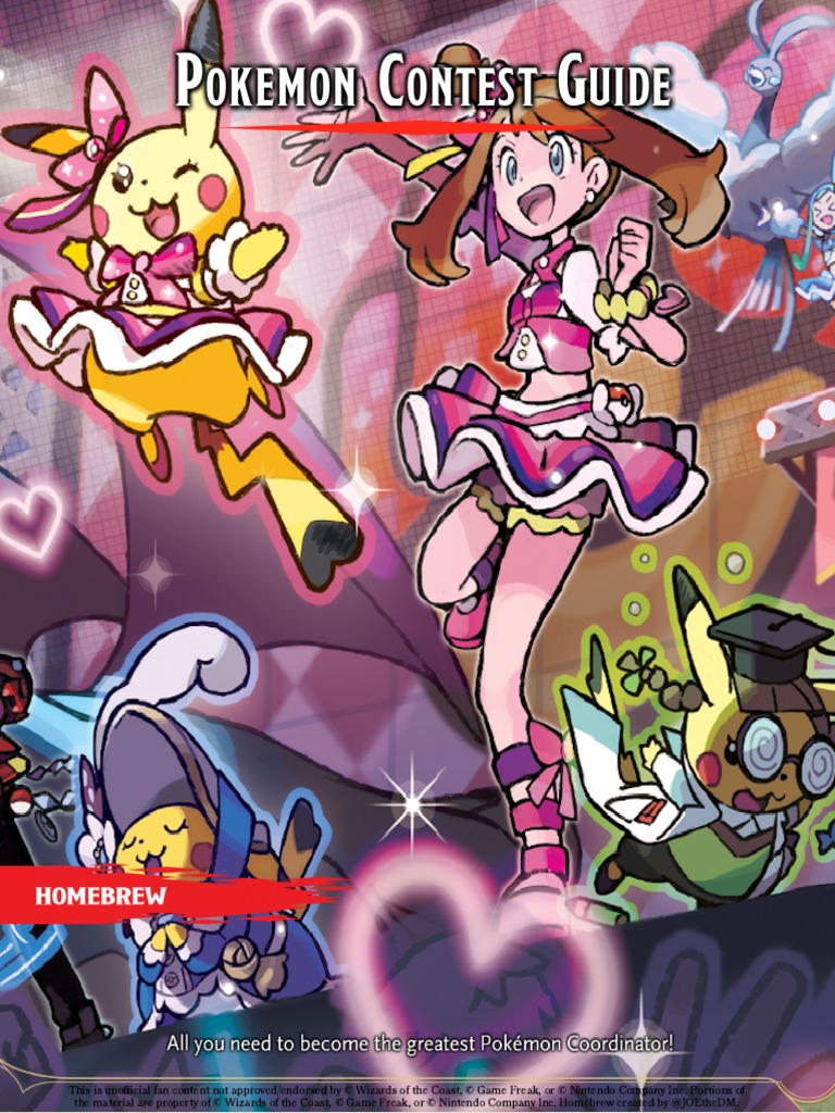 Pokémon Contest Coordination Guide | PDF | Pokémon | Role Playing Games