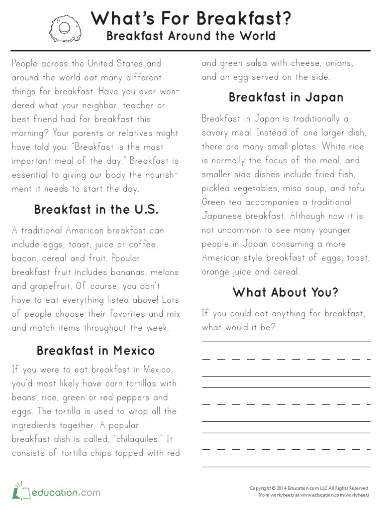 Breakfast Around The World | PDF | Food And Drink Preparation | Cuisine