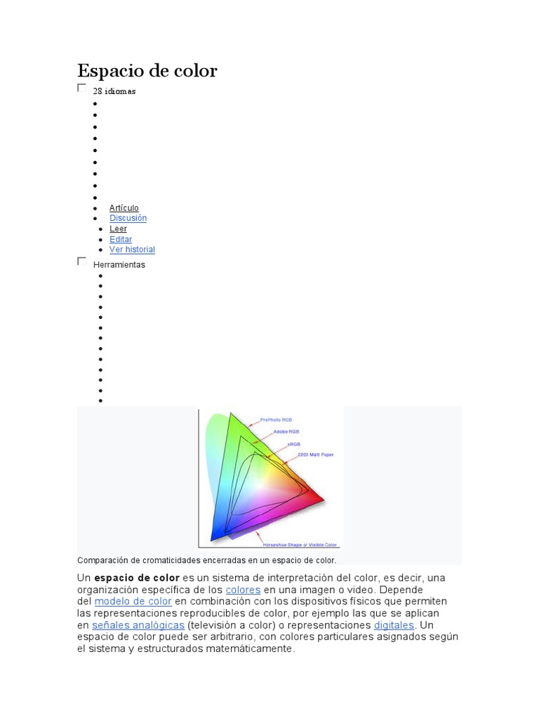 Espacio de Color | PDF