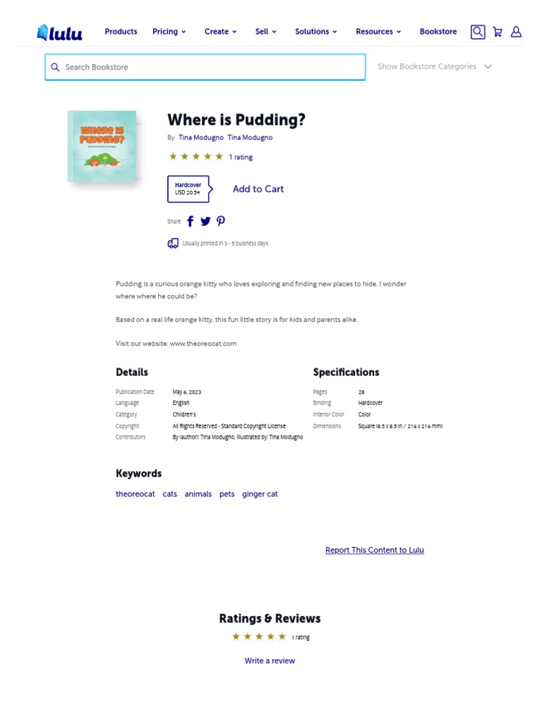 Where Is Pudding? | PDF | Books | Copyright