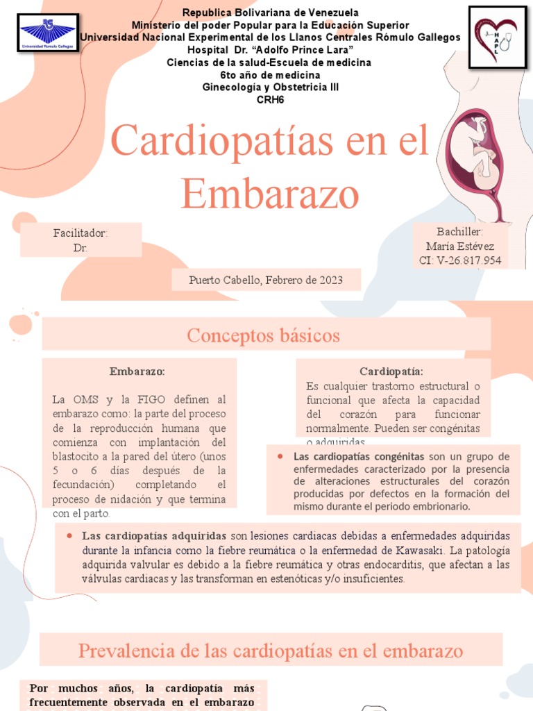 Cardiopatias en El Embarazo. | PDF | El embarazo | Defecto cardiaco congenito