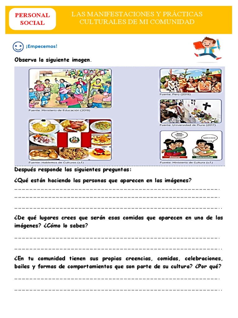 D1 A2 FICHA PS. Las Manifestaciones y Prácticas Culturales de Mi ...