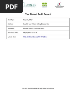 Clinical Audit Report Template | PDF | Audit