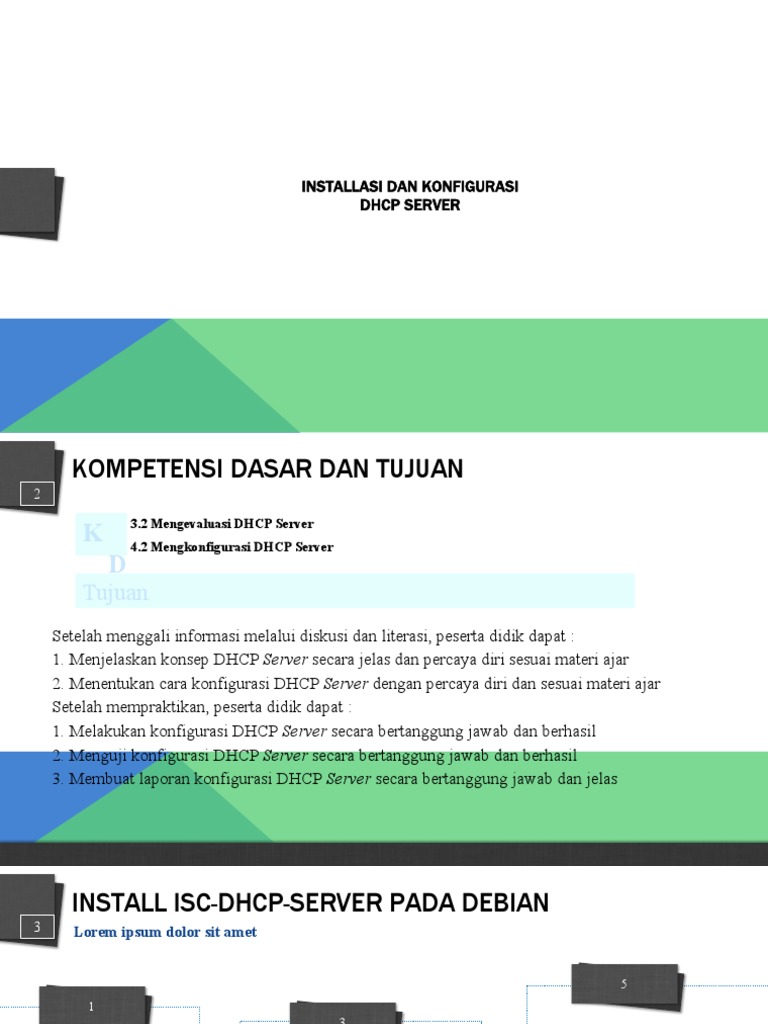 Konfigurasi DHCP Server | PDF