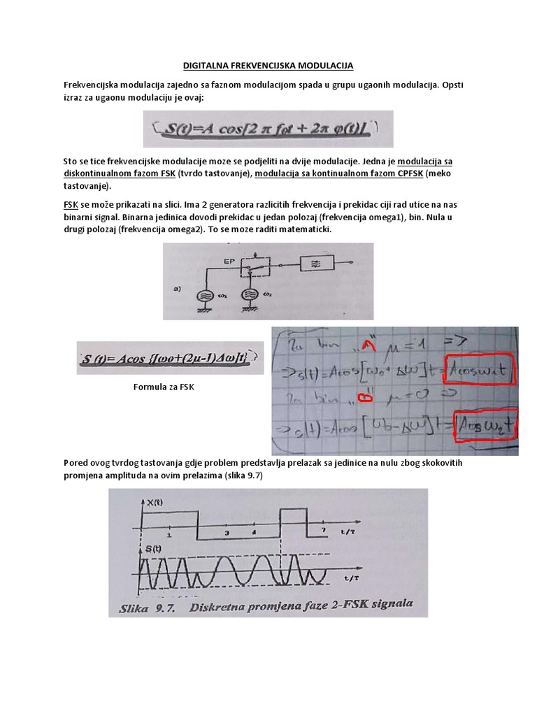 Digitalna Frekvencijska Modulacija | PDF