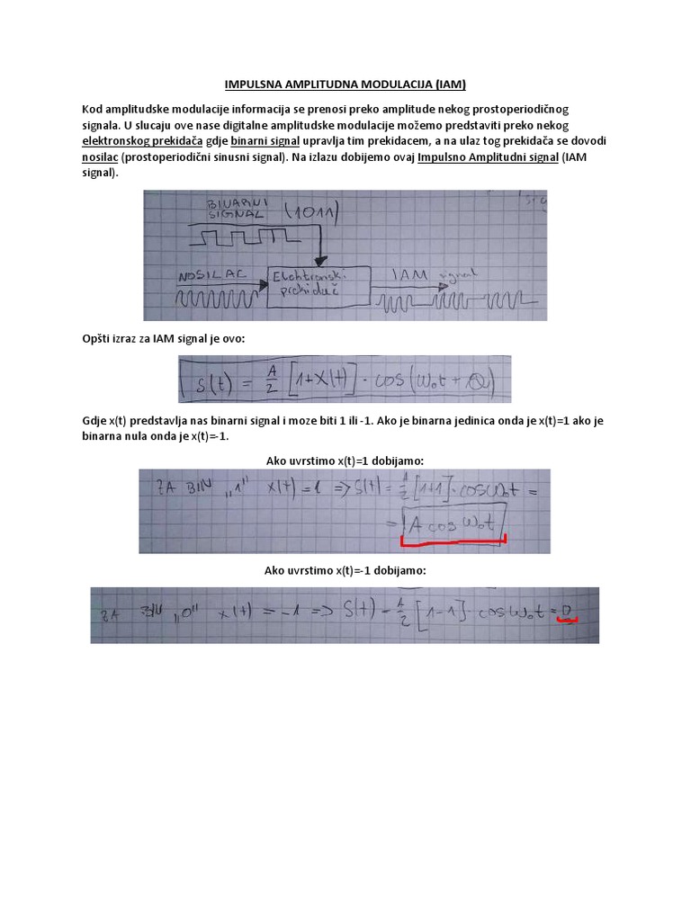 3.impulsna Amplitudna Modulacija | PDF