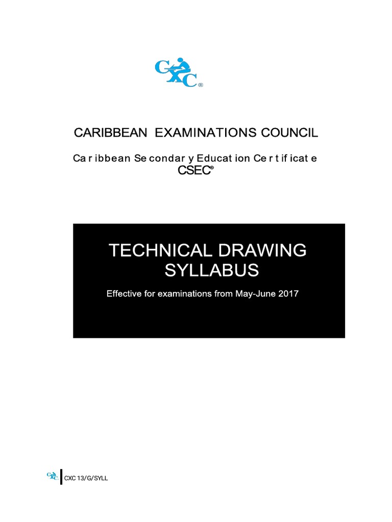 REVISED CSEC Technical Drawing Syllabus | PDF