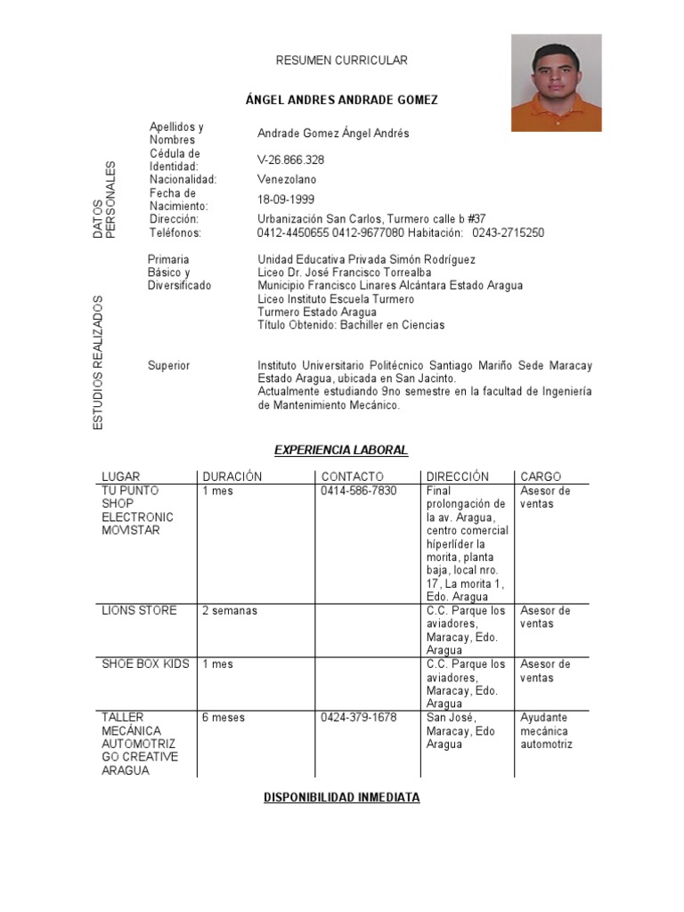 angel currículum 2023 22 | PDF