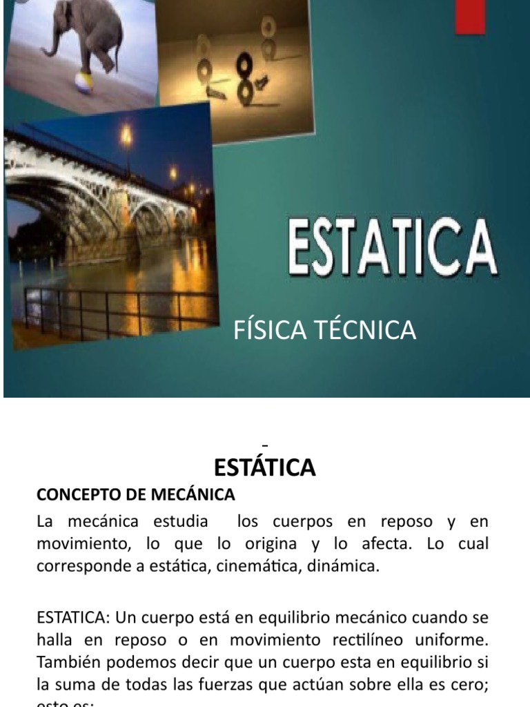 3 ESTÁTICA D_40f25d7d0d5e6fdac715989ab00ca968 | PDF | Fuerza | Esfuerzo ...